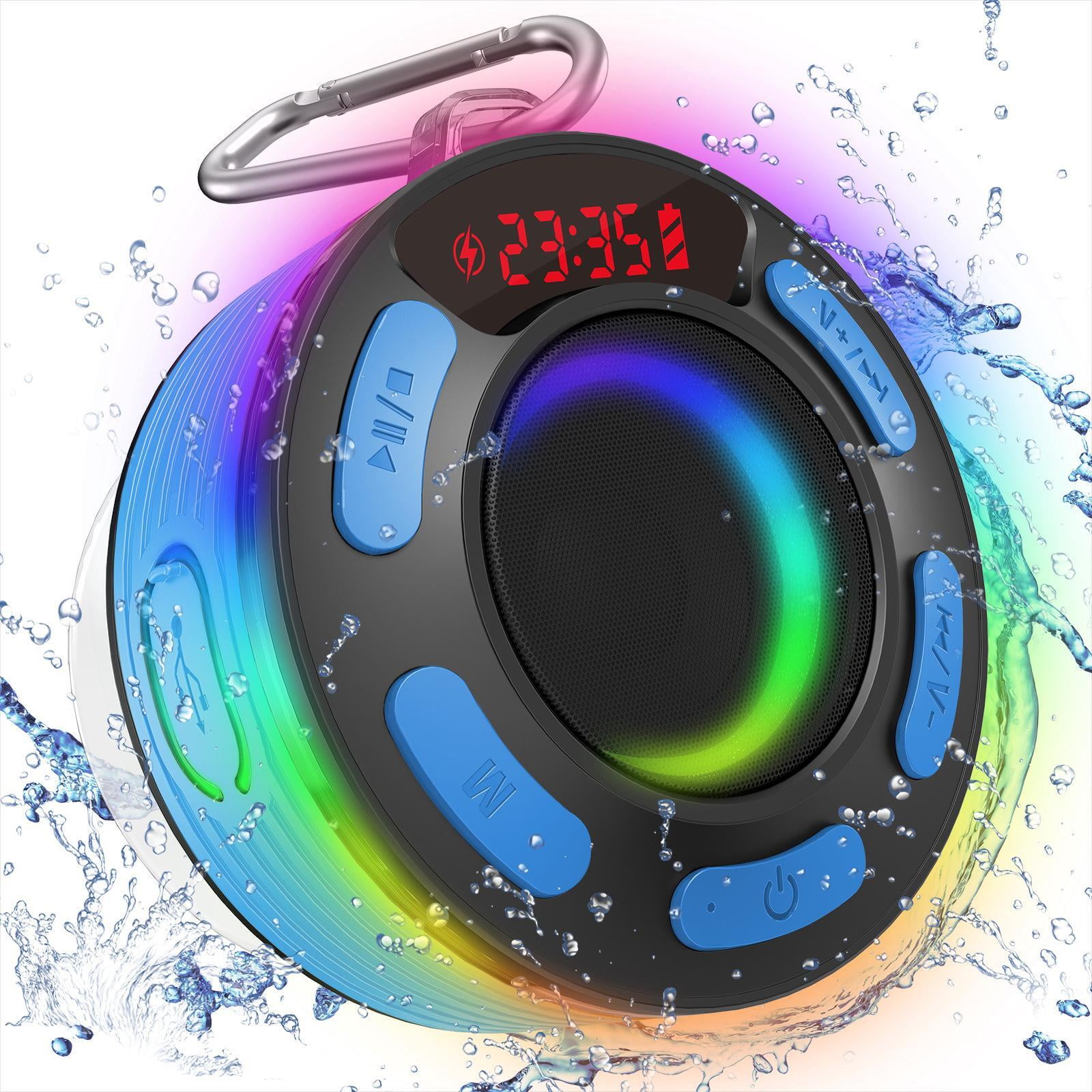 MINKUROW Portable Bluetooth Shower Speaker,Mini Portable Bluetooth 5.1 ...