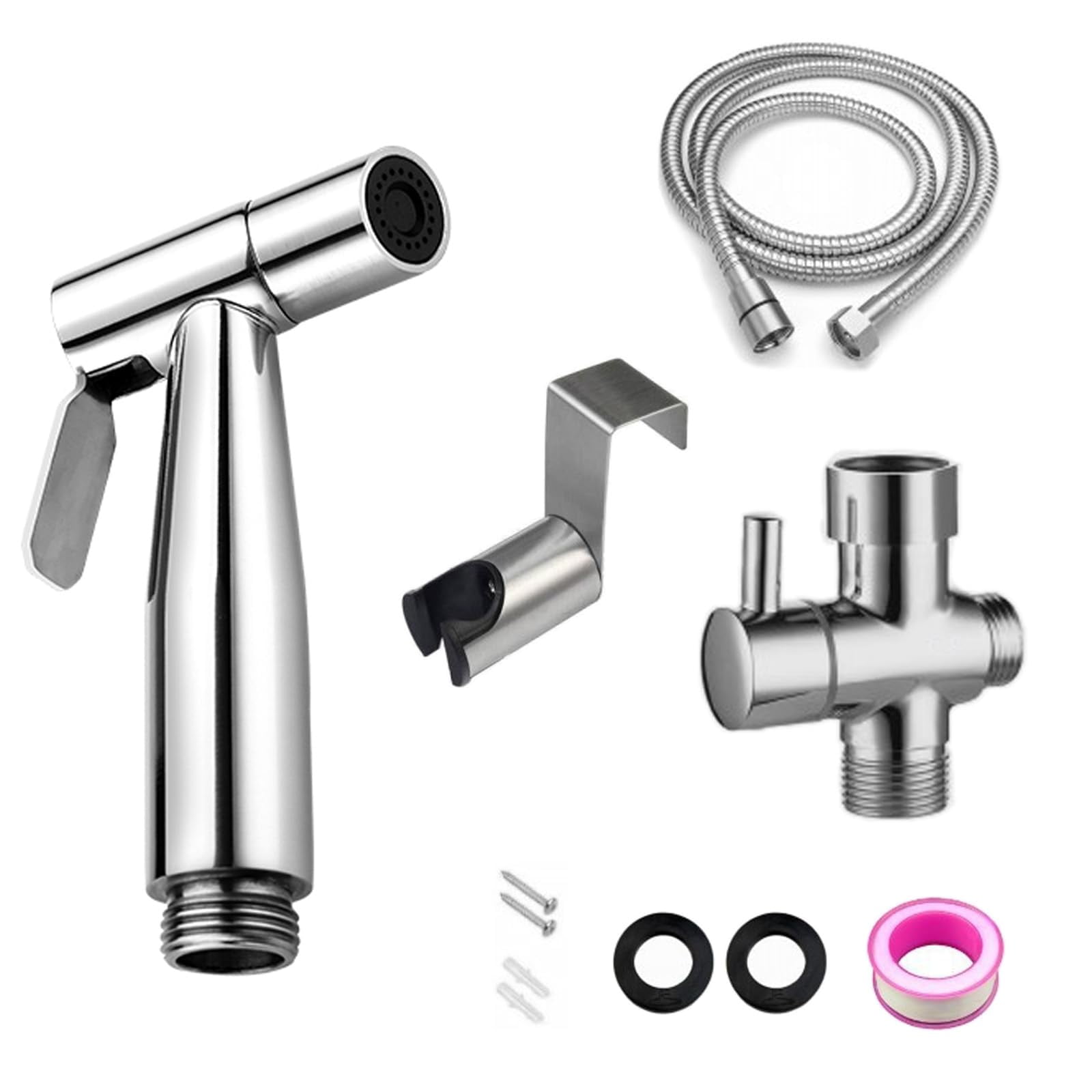 MINKUROW Shower Black Handheld Bidet Sprayer for Toilet with Explosion ...