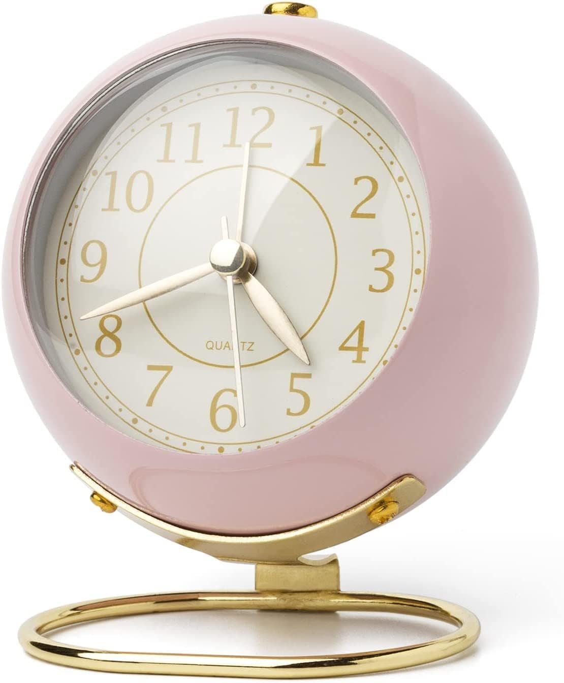 MINKUROW Small Alarm Clocks,Classic Retro Analog Cute Simple Design ...