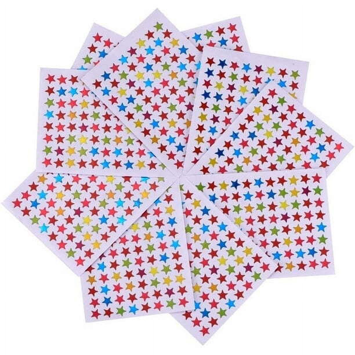 MINKUROW Star sticker colors sticker Star color star sticker,10 sheets ...