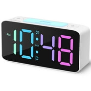 Sharp Big Bang Super Loud Alarm Clock, Digital Self Set, Silver/Black ...