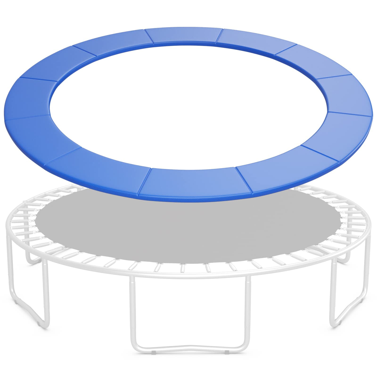 MINKUROW Trampoline Replacement Safety Pad, Round Spring Cover Fits 8ft ...