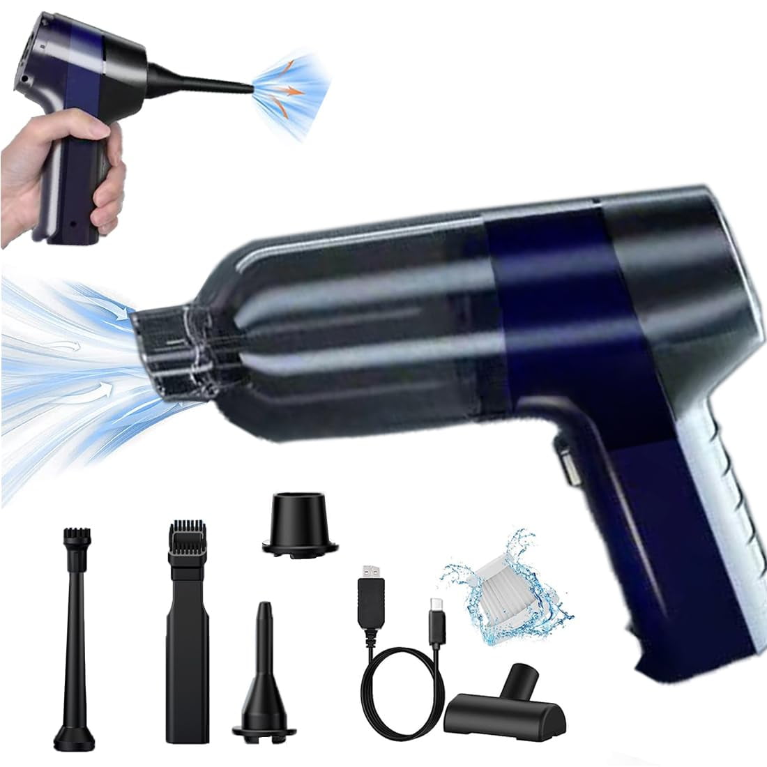 MINKUROW Vacuum Cleaner Cordless,Handheld Vacuum Cleaner Type C,Mini ...