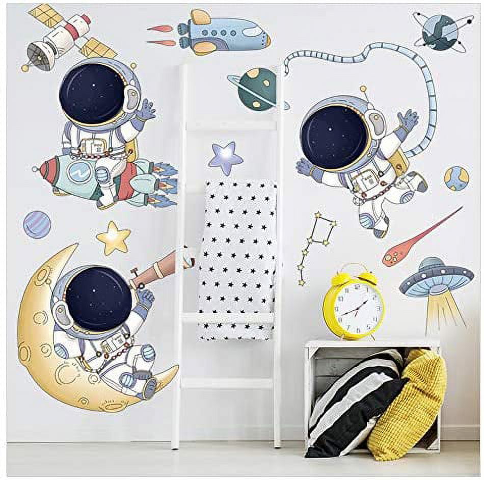 MINKUROW Wall Decals,Removable PVC Universe Space Wall Stickers for ...