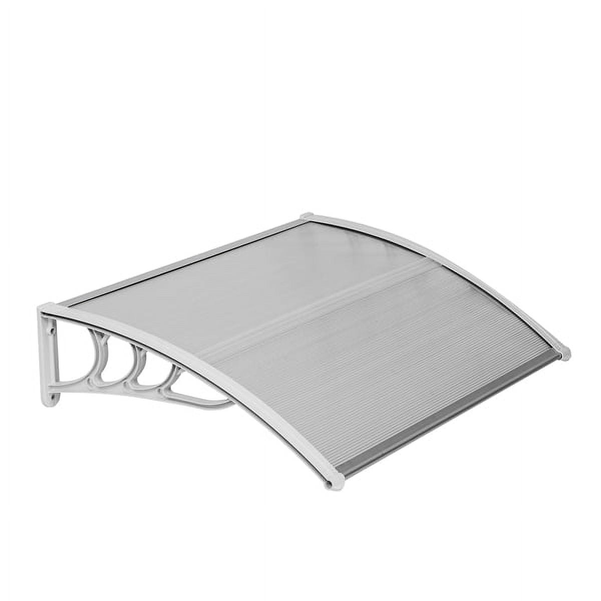 Minkurow 40"×29" Stationary Window Awning, UV Resistant - Walmart.com