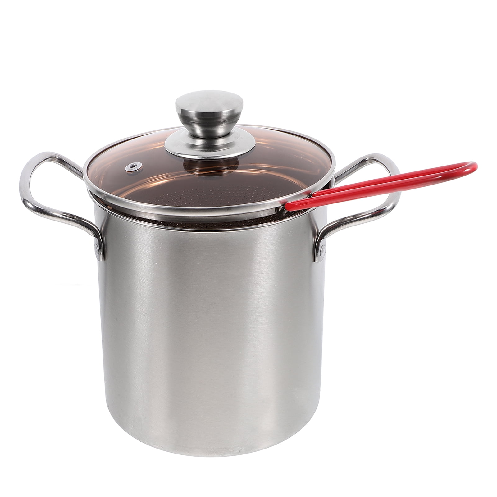 MINLIXIN 1 set of Deep Frying Basket Pot Stainless Frying Pot with ...