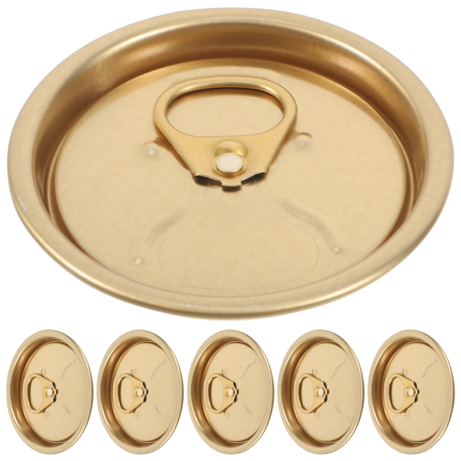 HEMOTON Jar Straw Lid with Tight Seal for Storage Golden Aluminum ...