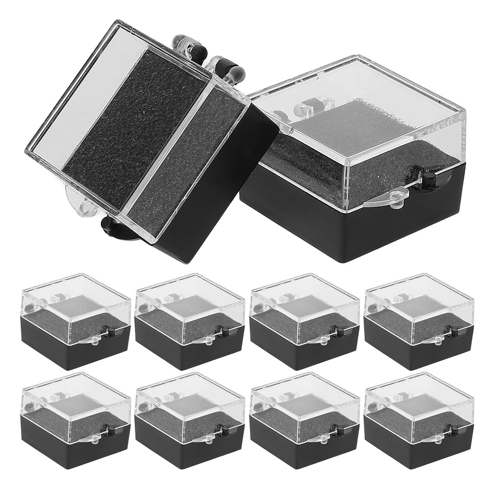 MINLIXIN 15Pcs Empty Badge Holder Badge Pin Case Portable Badge Button ...