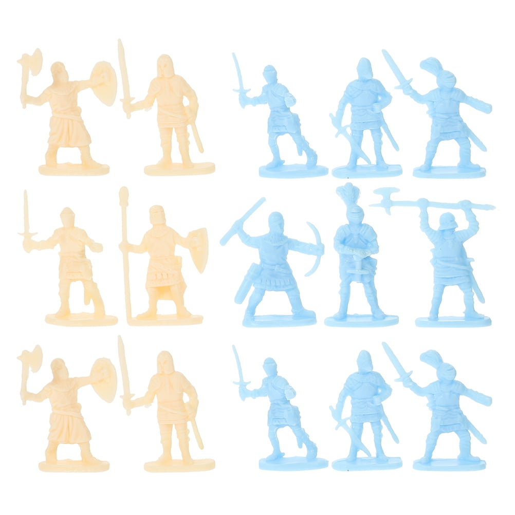 HEMOTON 200pcs Plastic Mini Toy Soldiers Medieval Action Figures for ...