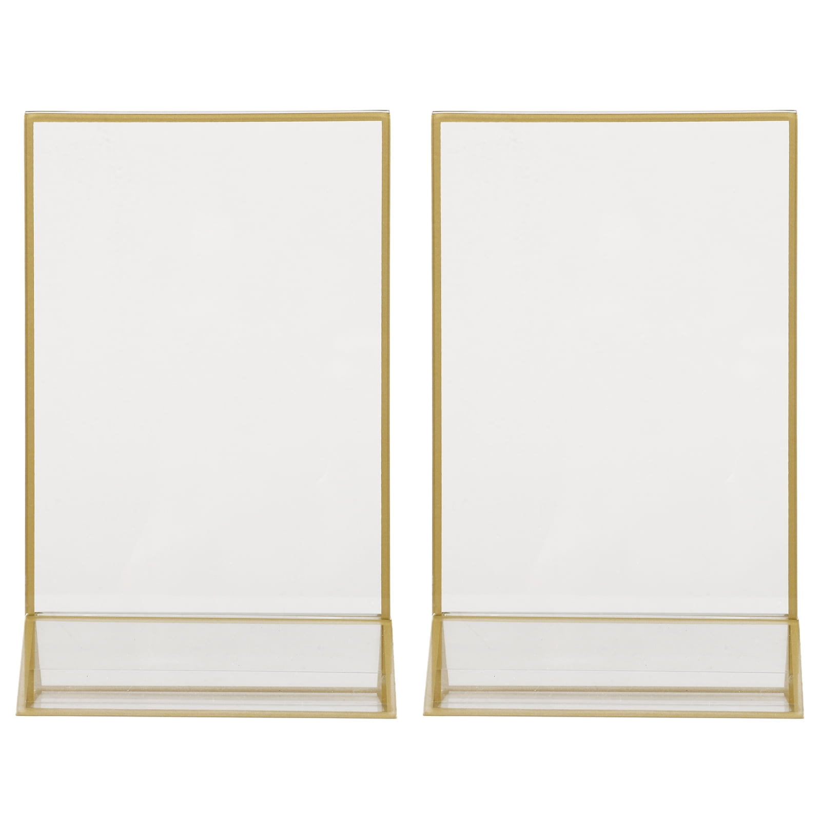 MINLIXIN 2pcs Table Menu Stands Acrylic Sign Holder Menu Holder Photo ...