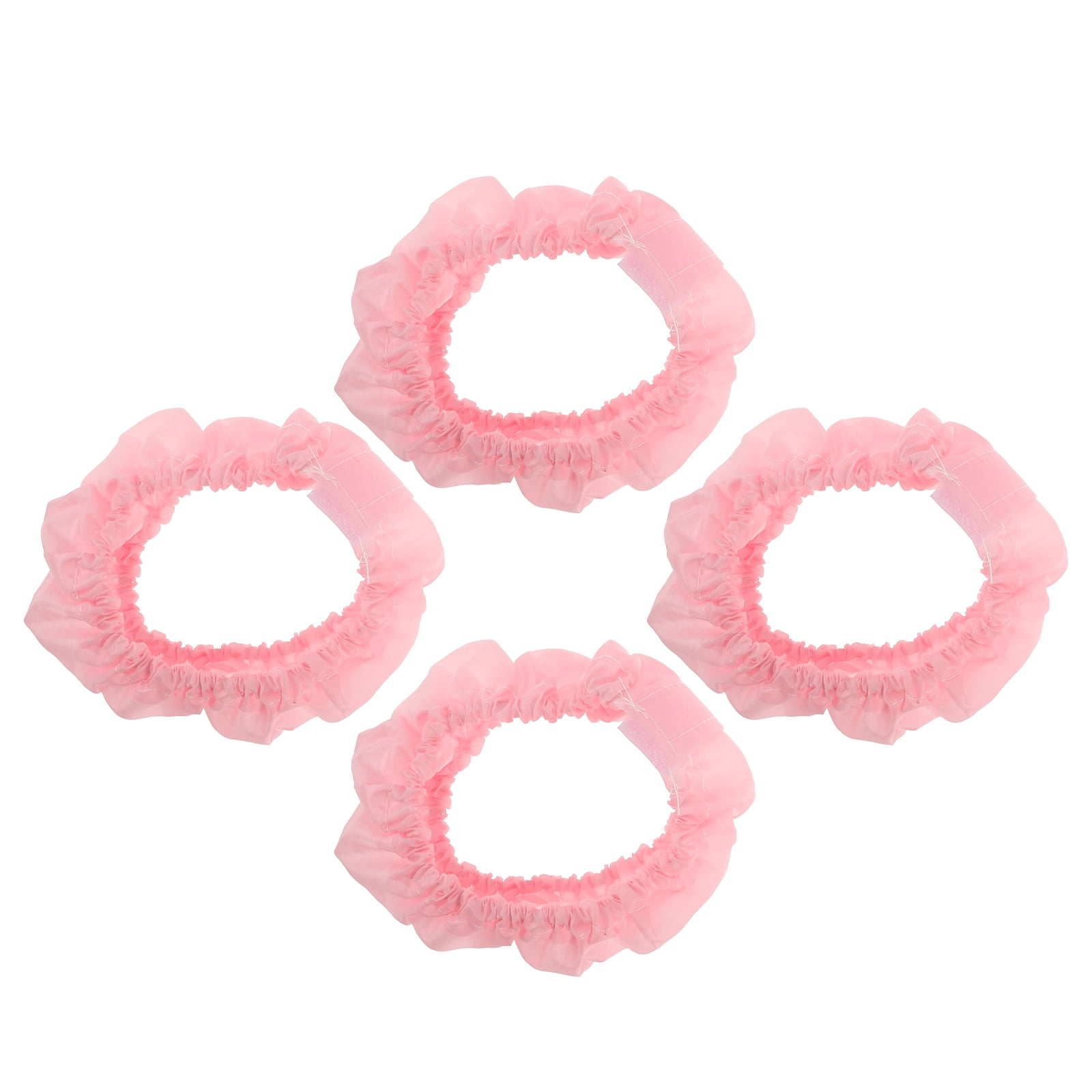 EXHUMKY Wheel Protection Covers Pink 4Pcs 3.54X3.54X2.75in Polyester ...