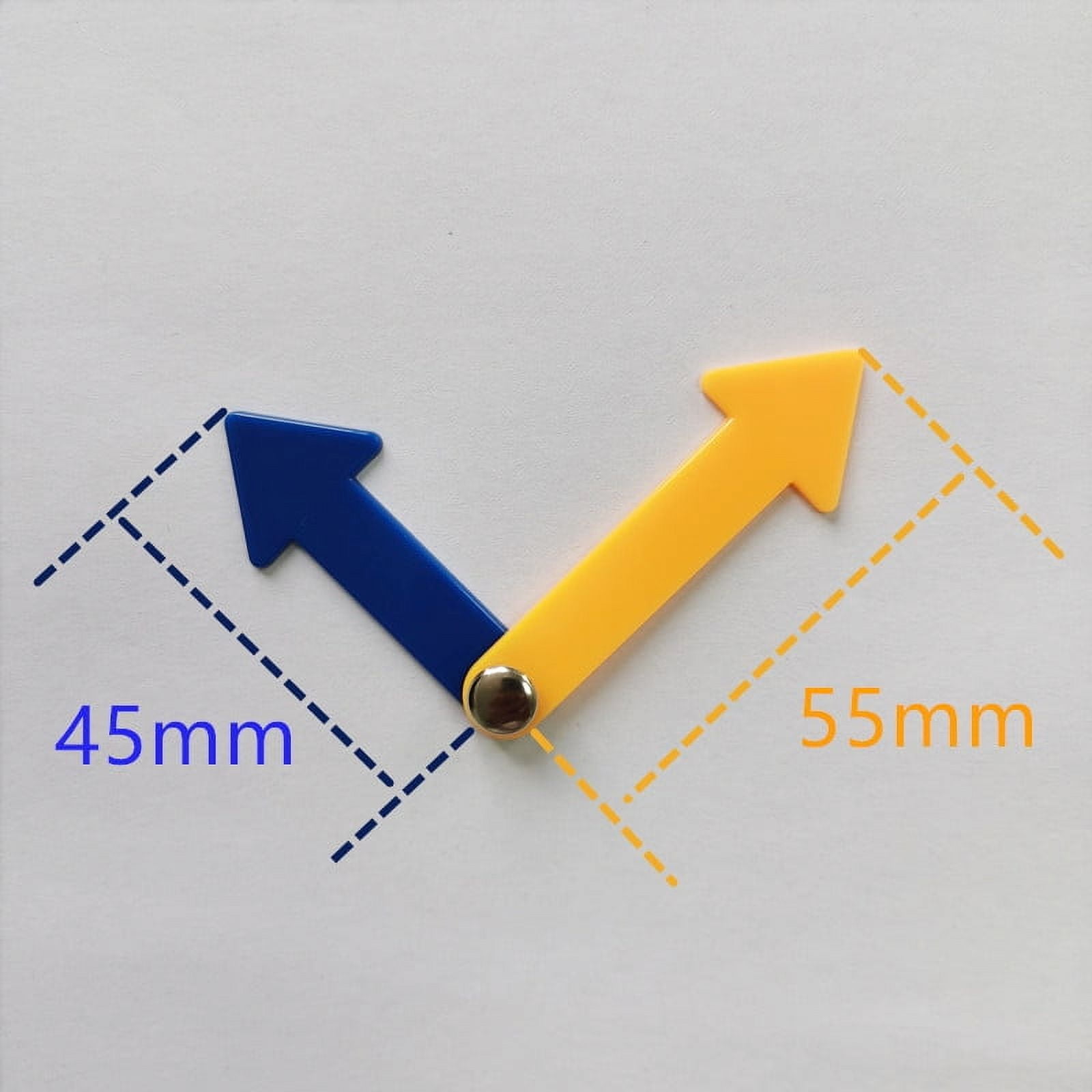 MINLIXIN 5 Sets Yellow Blue Plastic Hands Clock School Clock for ...