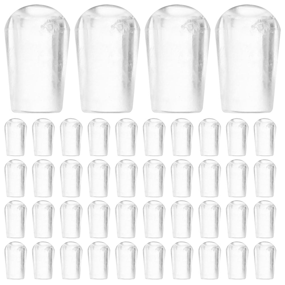 MINLIXIN 50pcs PVC End Caps for Wire Hangers PVC Rubber Tip Covers for ...