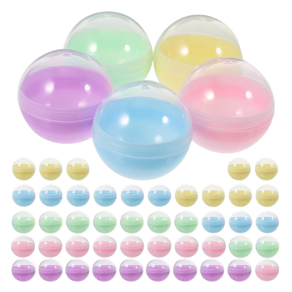 MINLIXIN 50pcs Semi-transparent Capsules For Diy Toys Candy Vending ...