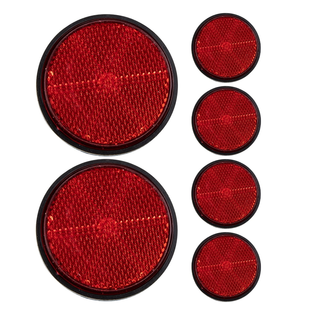 MINLIXIN 6Pcs Bike Reflector Bike Lamp Reflector Plastic Reflector ...