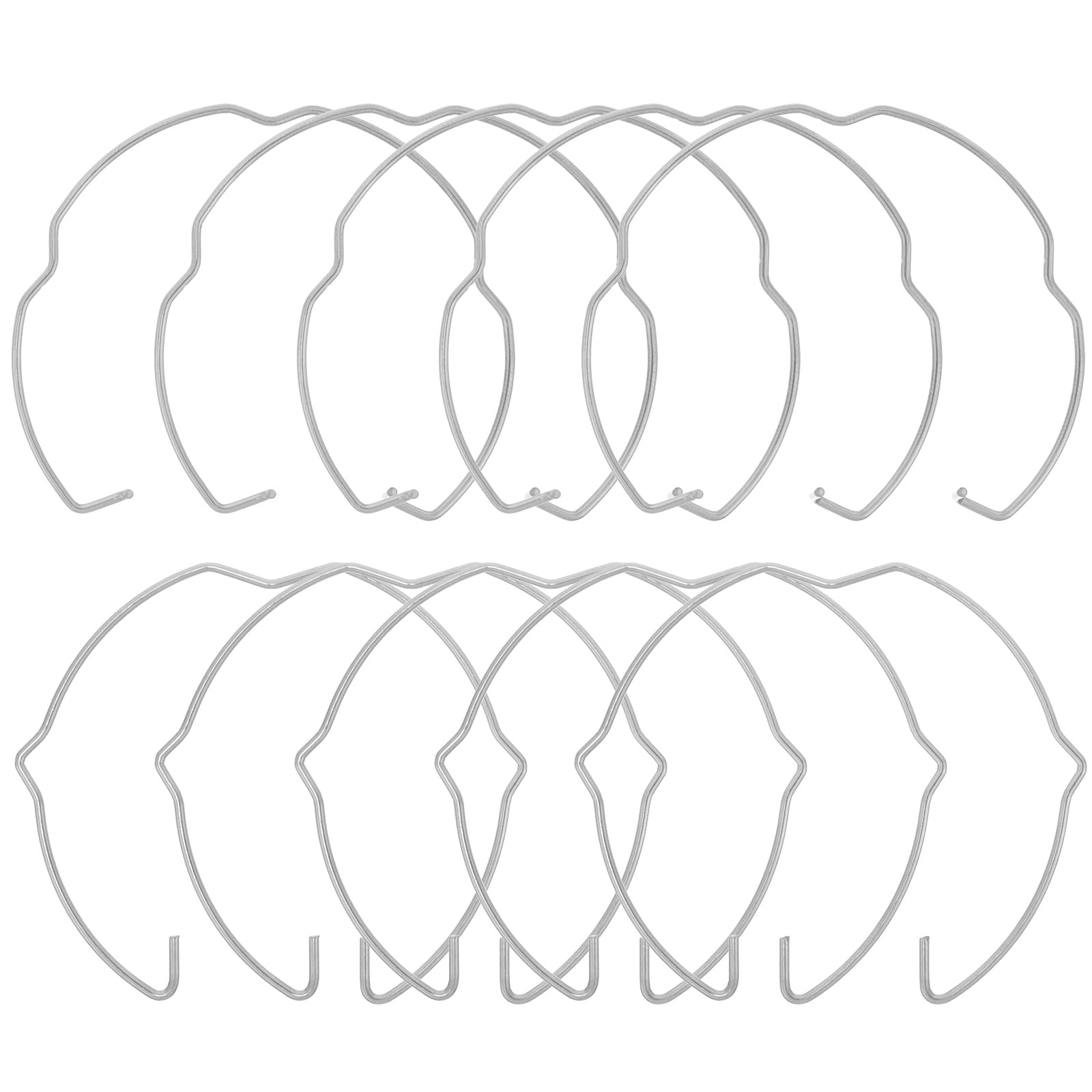 HEMOTON 6pcs Heavy Duty Lamp Clamps for Downlights Metal Spring Clips ...