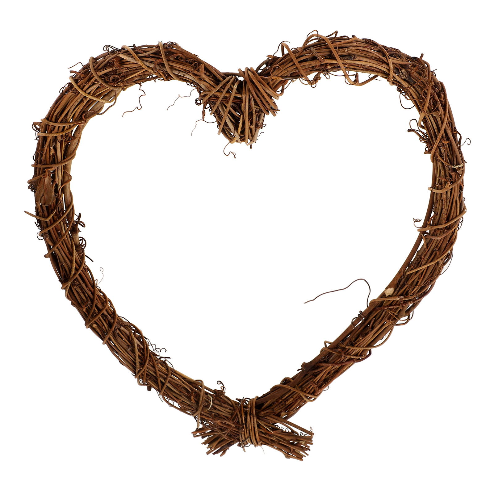 MINLIXIN Heart-Shaped Rattan Wreath Frame for Floral Displays Unique ...