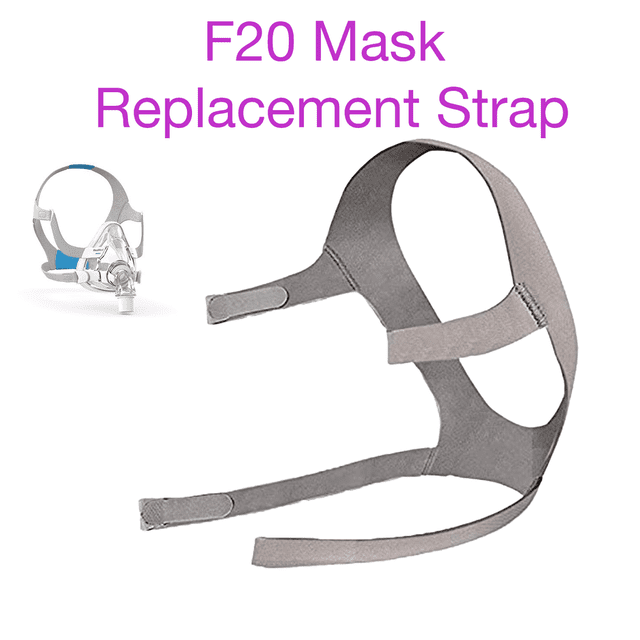 MINM Gray Polyester Nylon Replacement Strap Headgear for ResMed F10/F20 ...