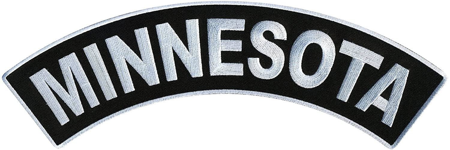 MINNESOTA TOP ROCKER, PATCH - US States Minnesota High Thread Iron-On ...