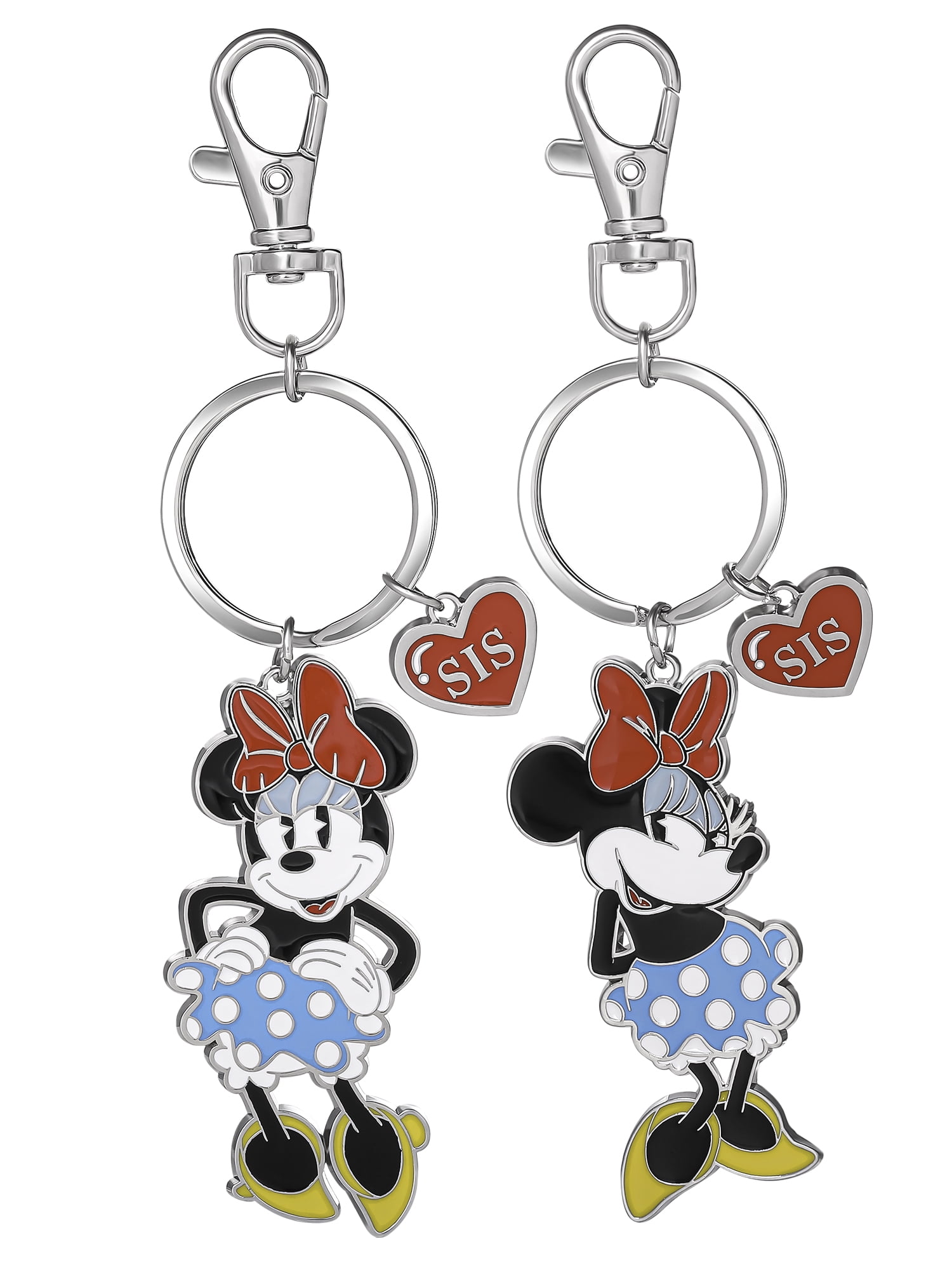 Disney Minnie Mouse BFF Key Chain Set - Set of 2 - Walmart.com