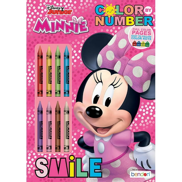 MINNIE COLOR BY NUMBER WITH CRAYONS - Walmart.com