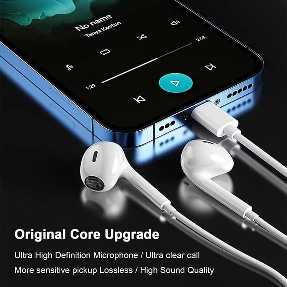 MINSUI-2 Pack for iPhone Headphones Wired Earbuds, in-Ear Headphones ...