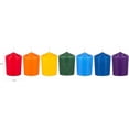 MINSUI-Mega Candles 7 pcs Unscented Chakra Votive Candles, Hand Poured ...