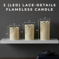 MINSUI-Remote Control LED Candles - Set of 3 Battery-Operated Realistic ...