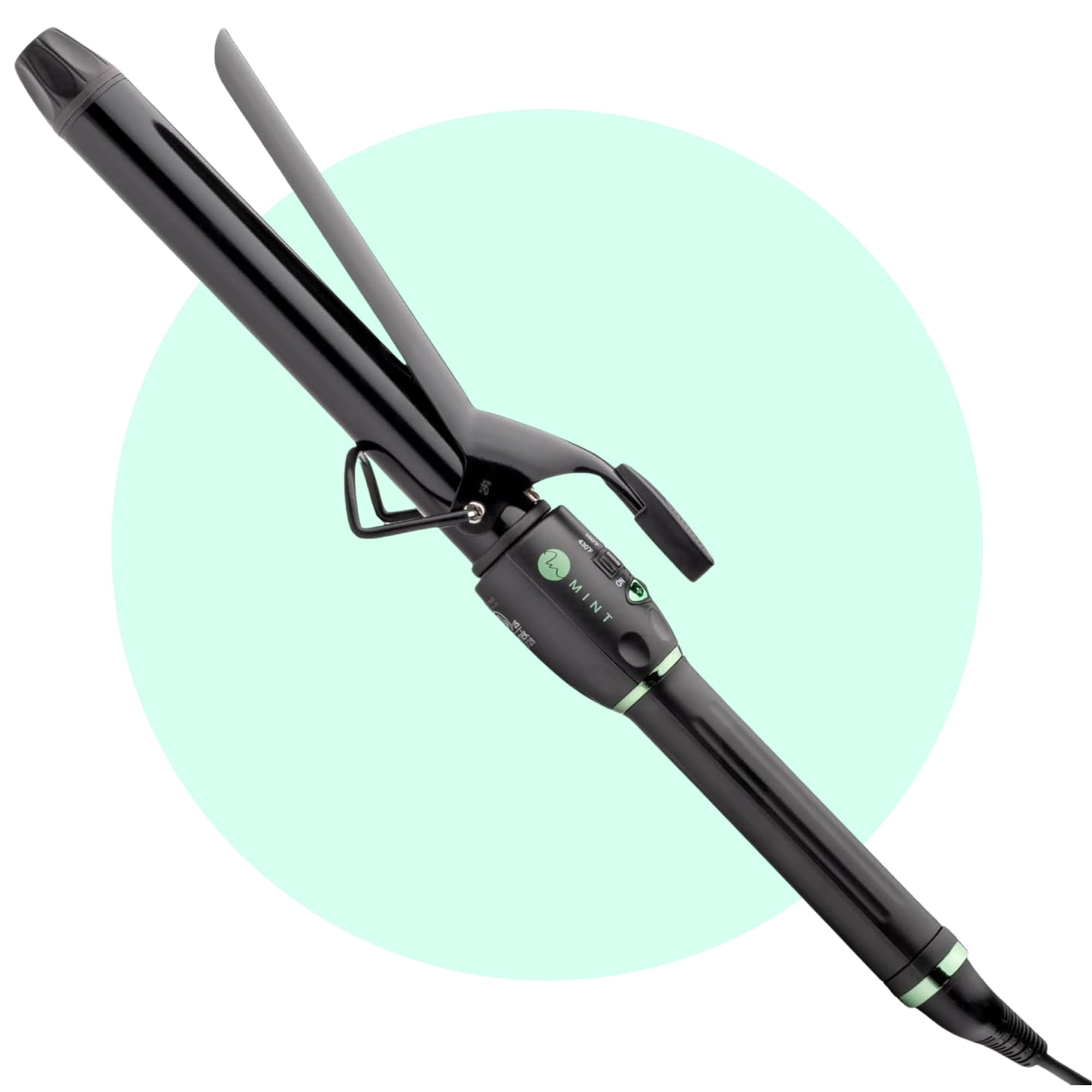 MINT Professional Extra Long Hair Curling Iron 1 inch | 2-Heater ...