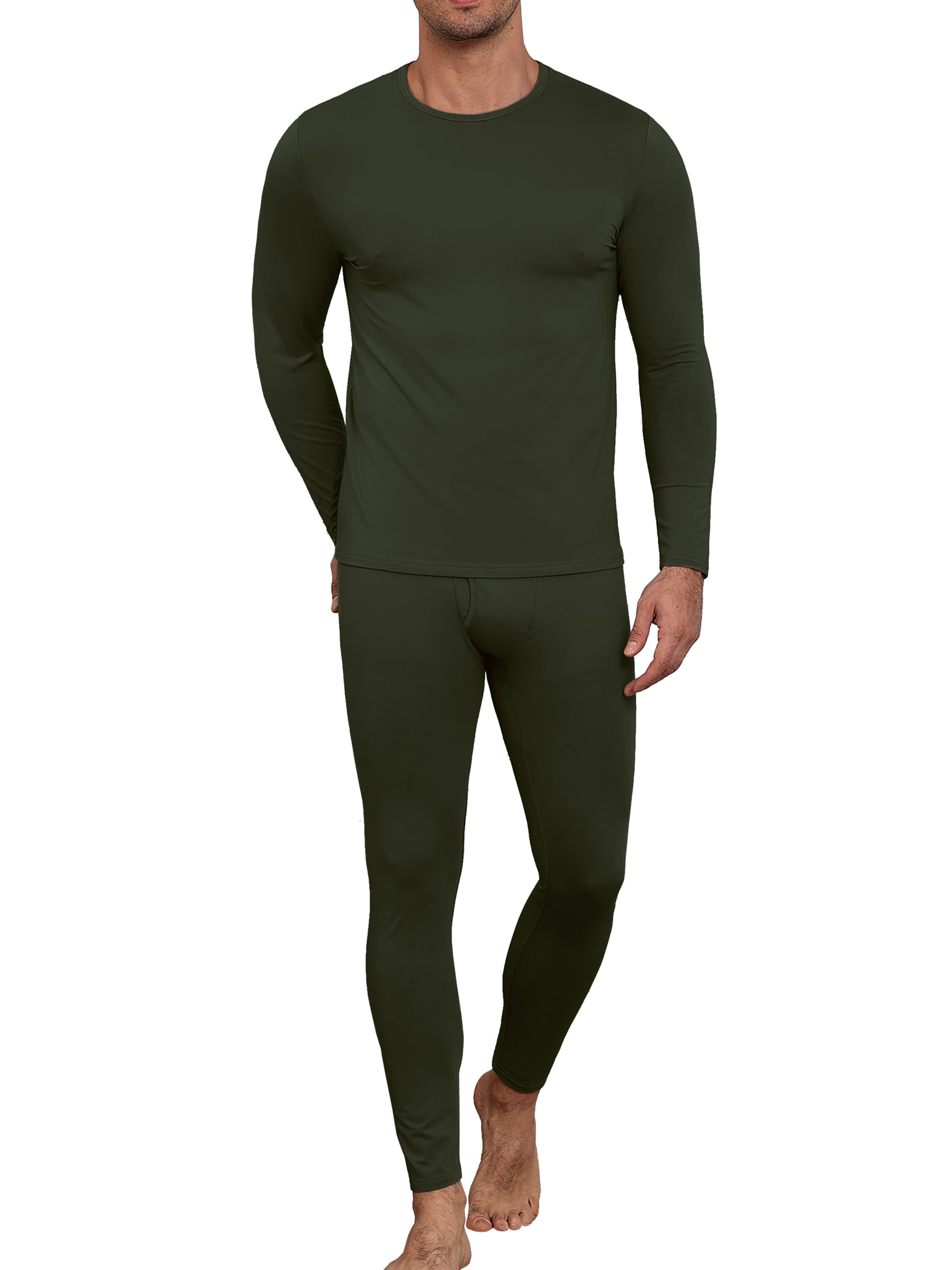 MINTREUS Thermal Underwear for Men Long Johns with Fleece Lined, Base ...