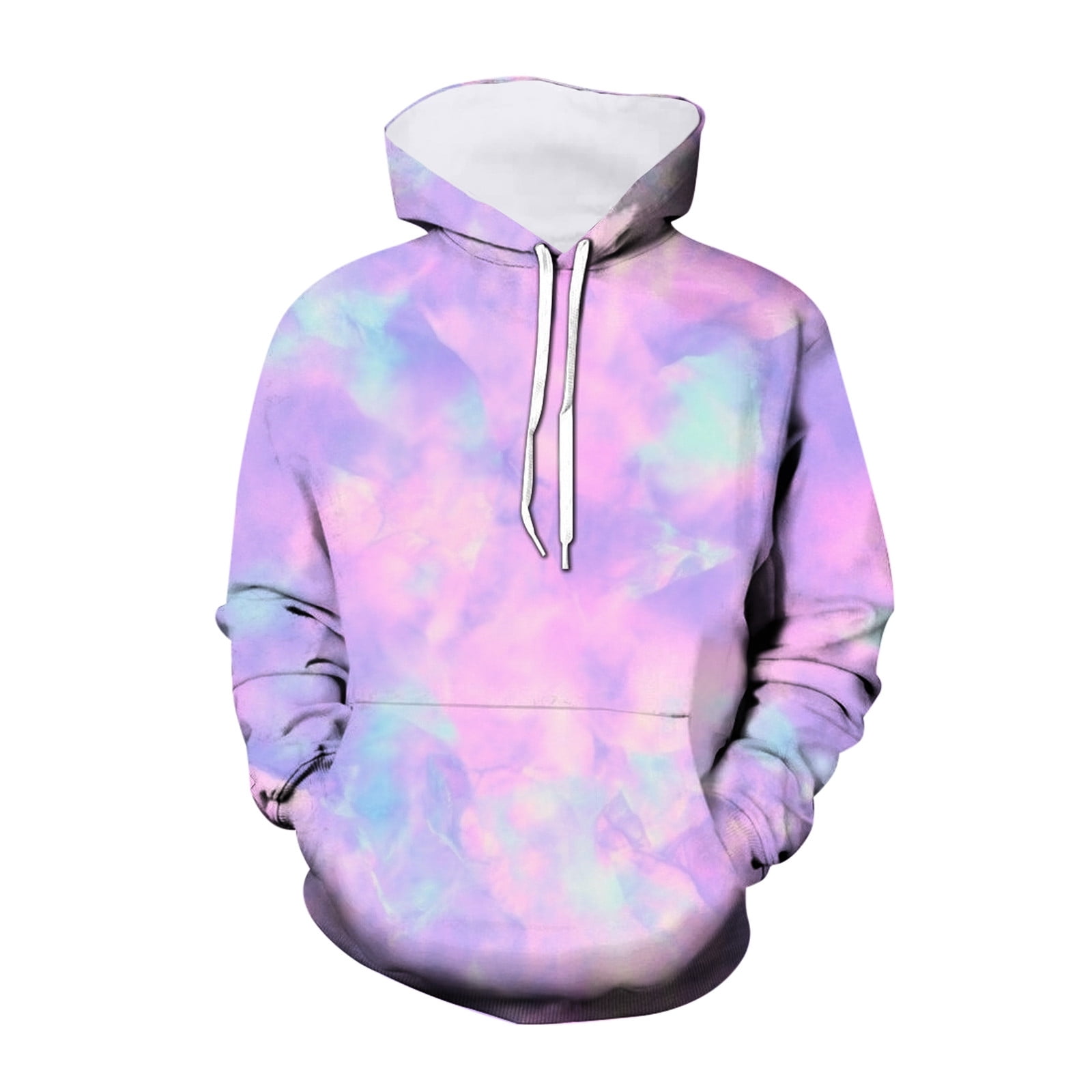 MIONGO Girls' 3D Visual Digital Tie-Dye Print Hooded Sweatshirt with ...