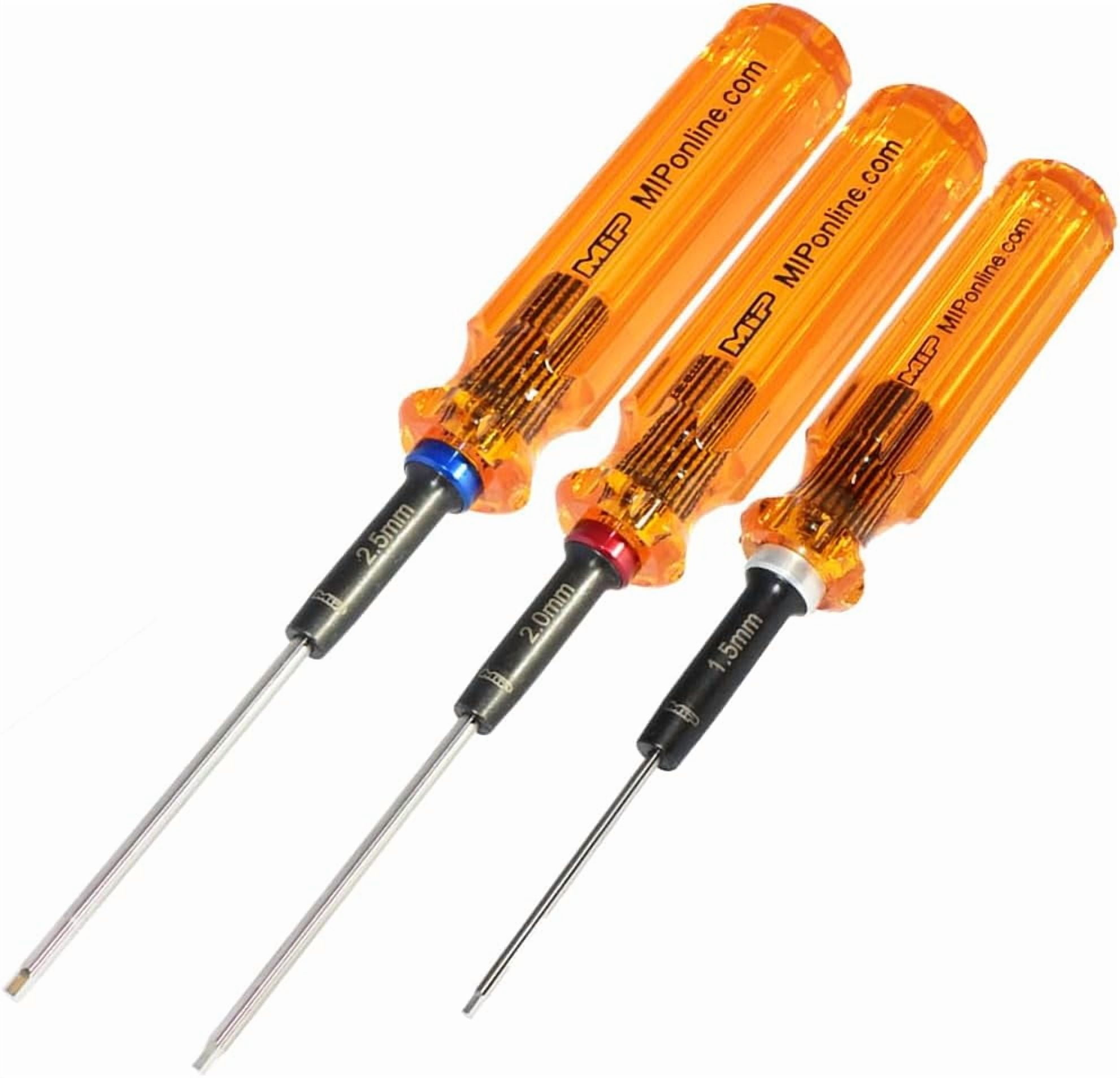 MIP 9602 3-Piece RC Hex Screwdriver Set (1.5mm, 2.0mm, 2.5mm ...