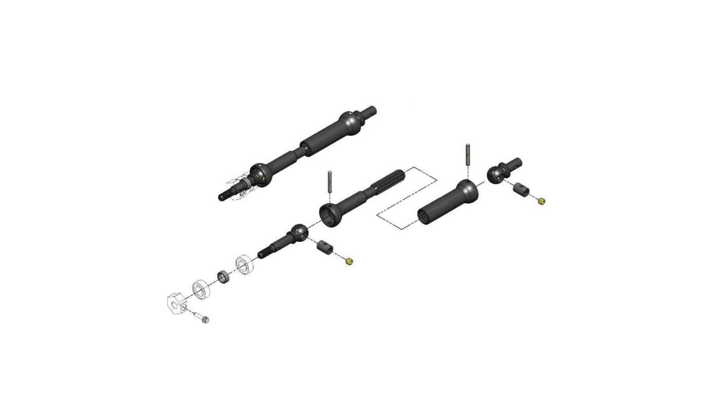 MIP-Moores Ideal Products MIP X-Duty CVD Kit : Vaterra Halix - Walmart.com