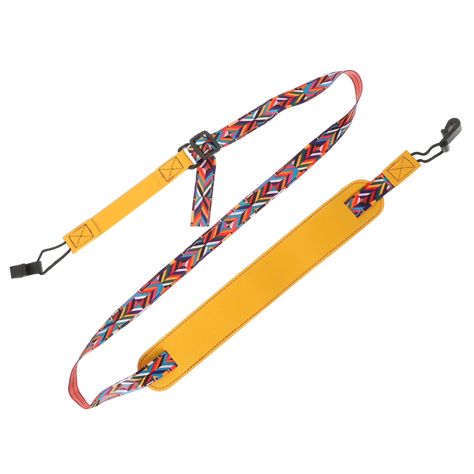 MIPCASE 1Pc Comfortable Yellow Ukulele Strap Cotton and PU Durable ...