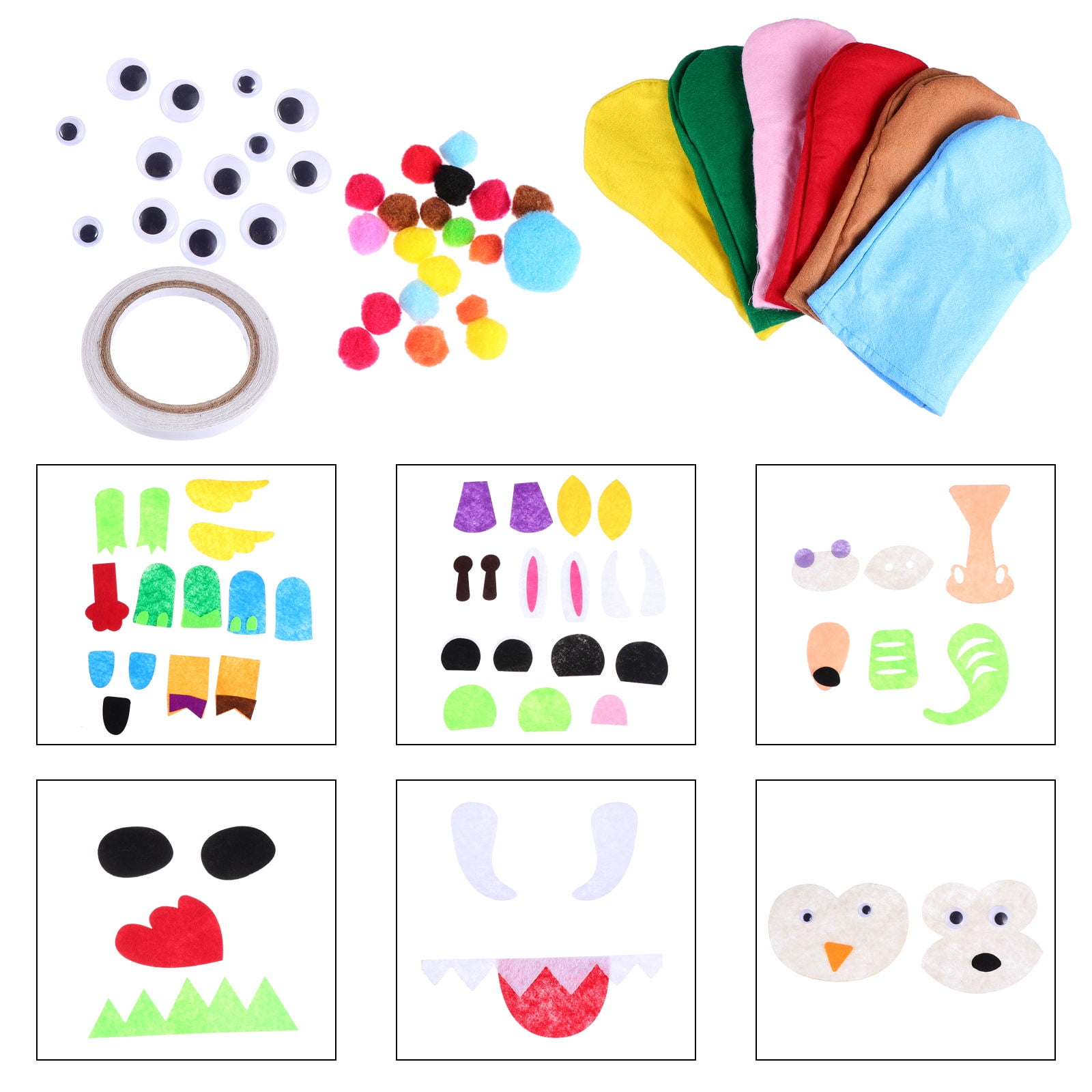 MIPCASE 1 Set Children Felt Activity Kit with Felt Craft Supplies ...