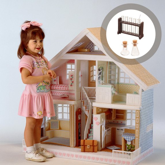MIPCASE Laboratory Toy for Mini House Mini Simulated Glass Test Tube ...