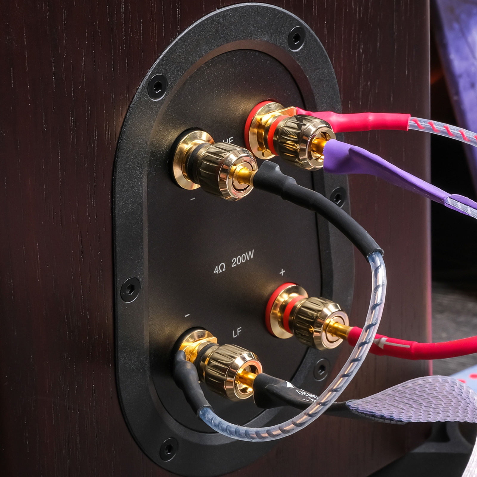 MIPCASE 10 Pairs Male Spade Connector Red Gold Plated For Speaker Wire ...