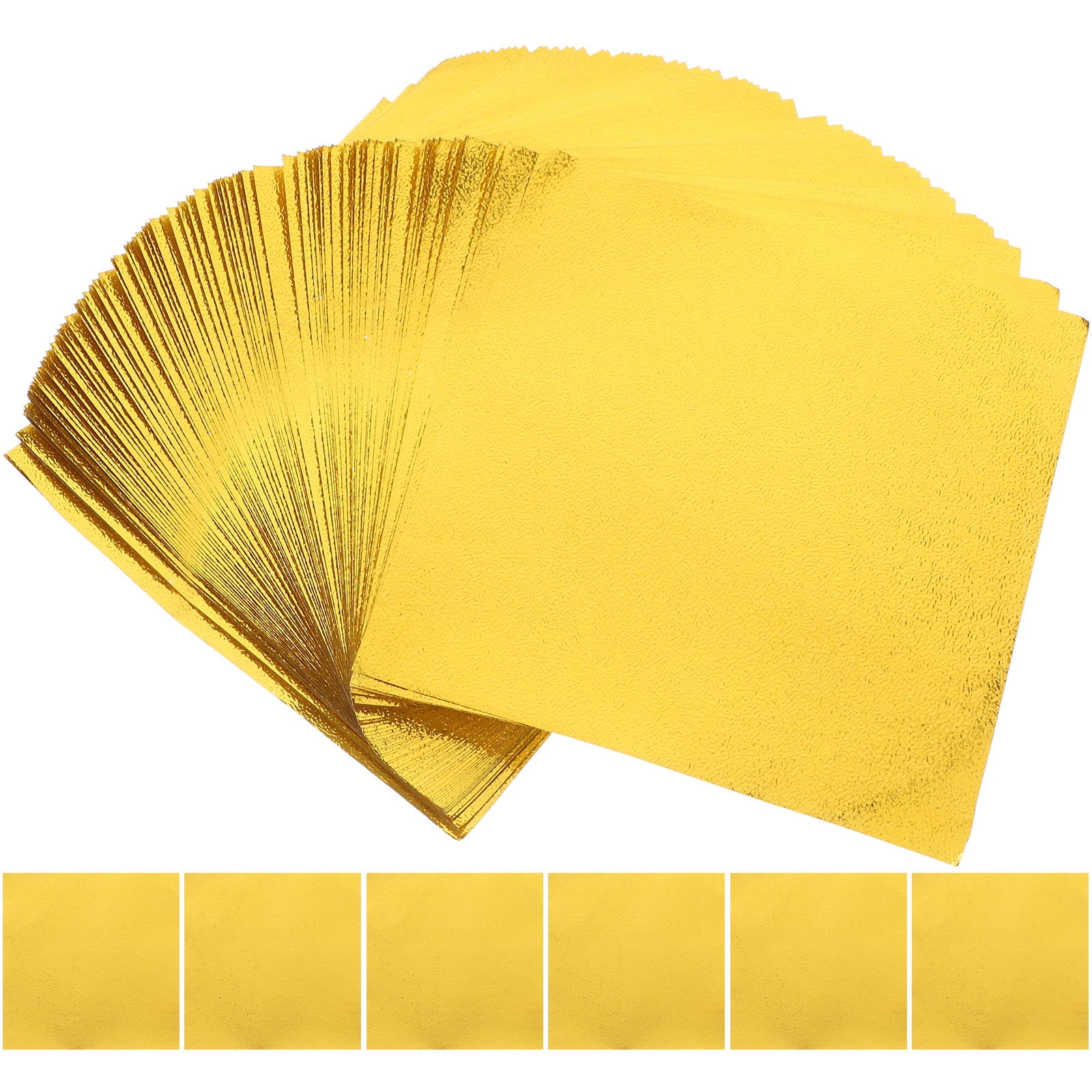 MIPCASE decor paper sheets gold craft paper Golden 100 Sheets - Walmart.com
