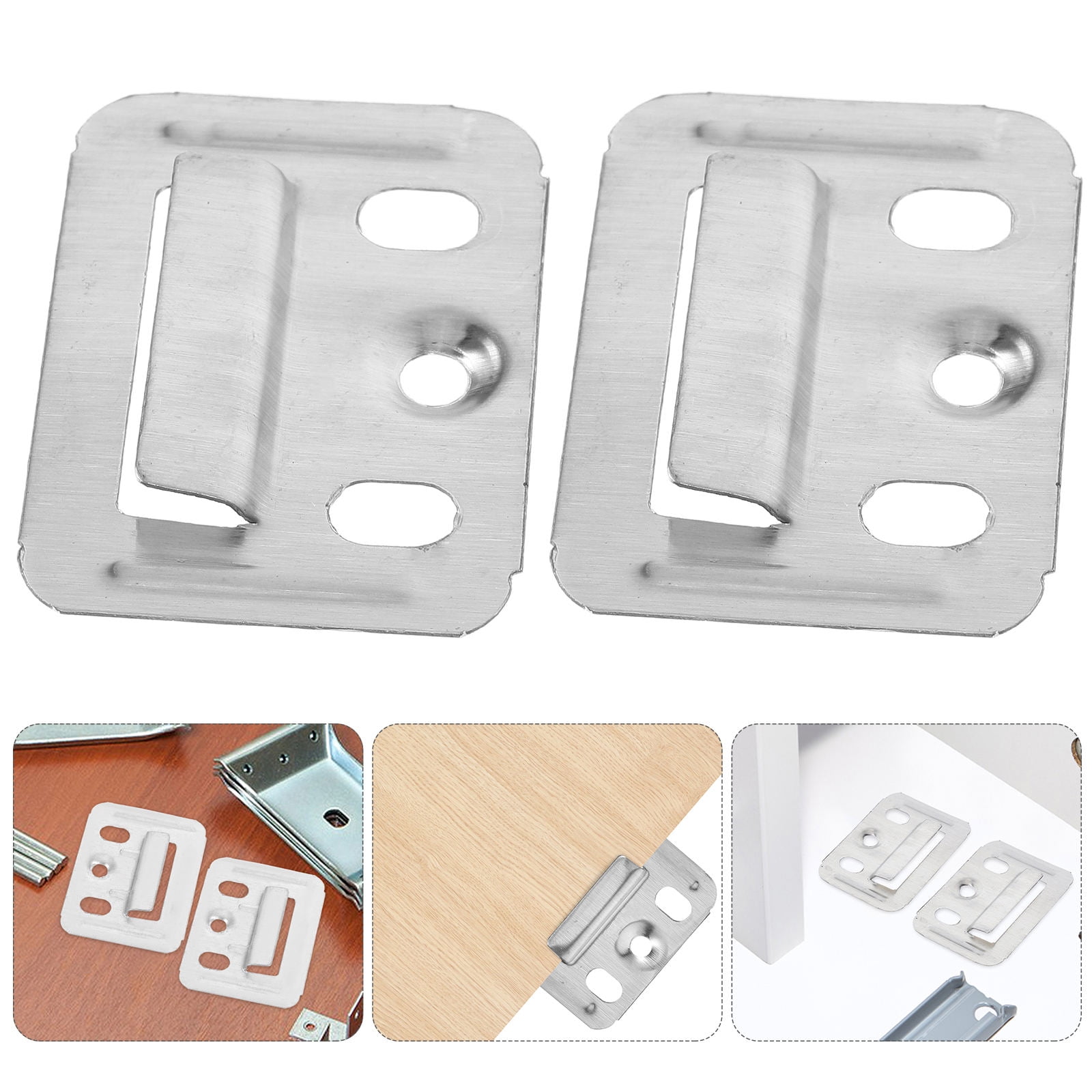 MIPCASE 100Pcs Integrated Wall Panel Buckles Stainless Steel Clamps for ...