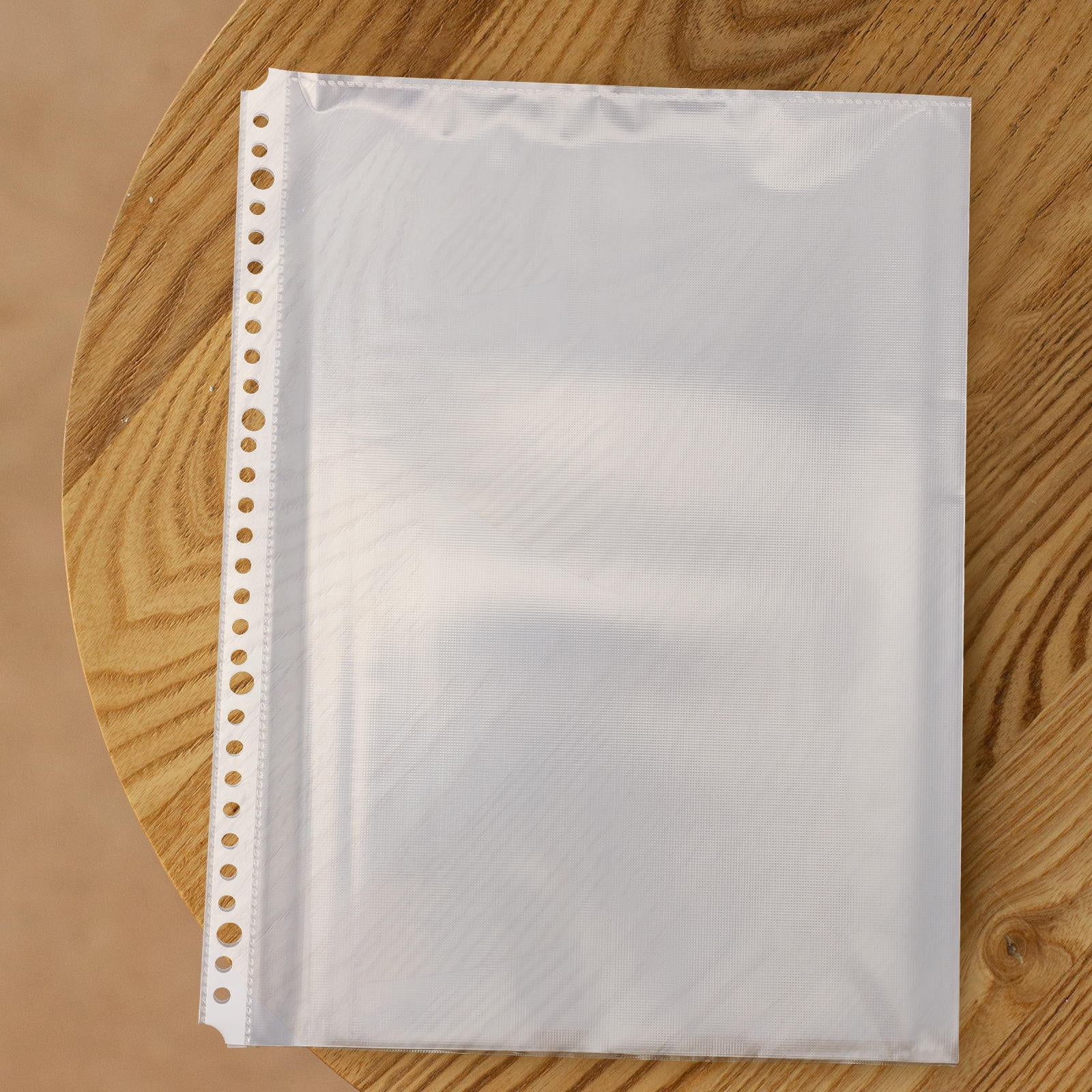 MIPCASE 100Pcs Clear Plastic Binder Pockets for Document Protection and ...