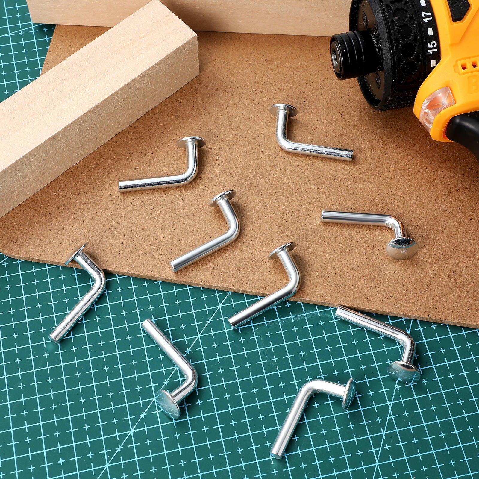 MIPCASE 100Pcs Pallet Rack Safety Bolt Drop Pins Silver Rust Resistant ...