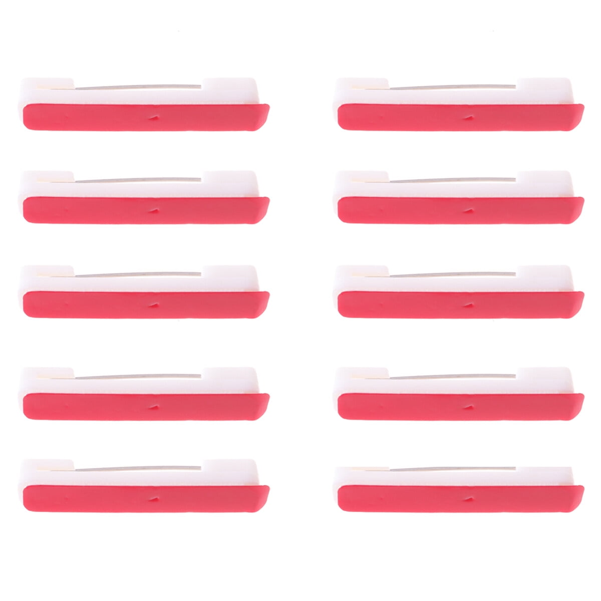 MIPCASE 100Pcs Safety Worker ID Buckle Brooch Badges White Plastic Name ...