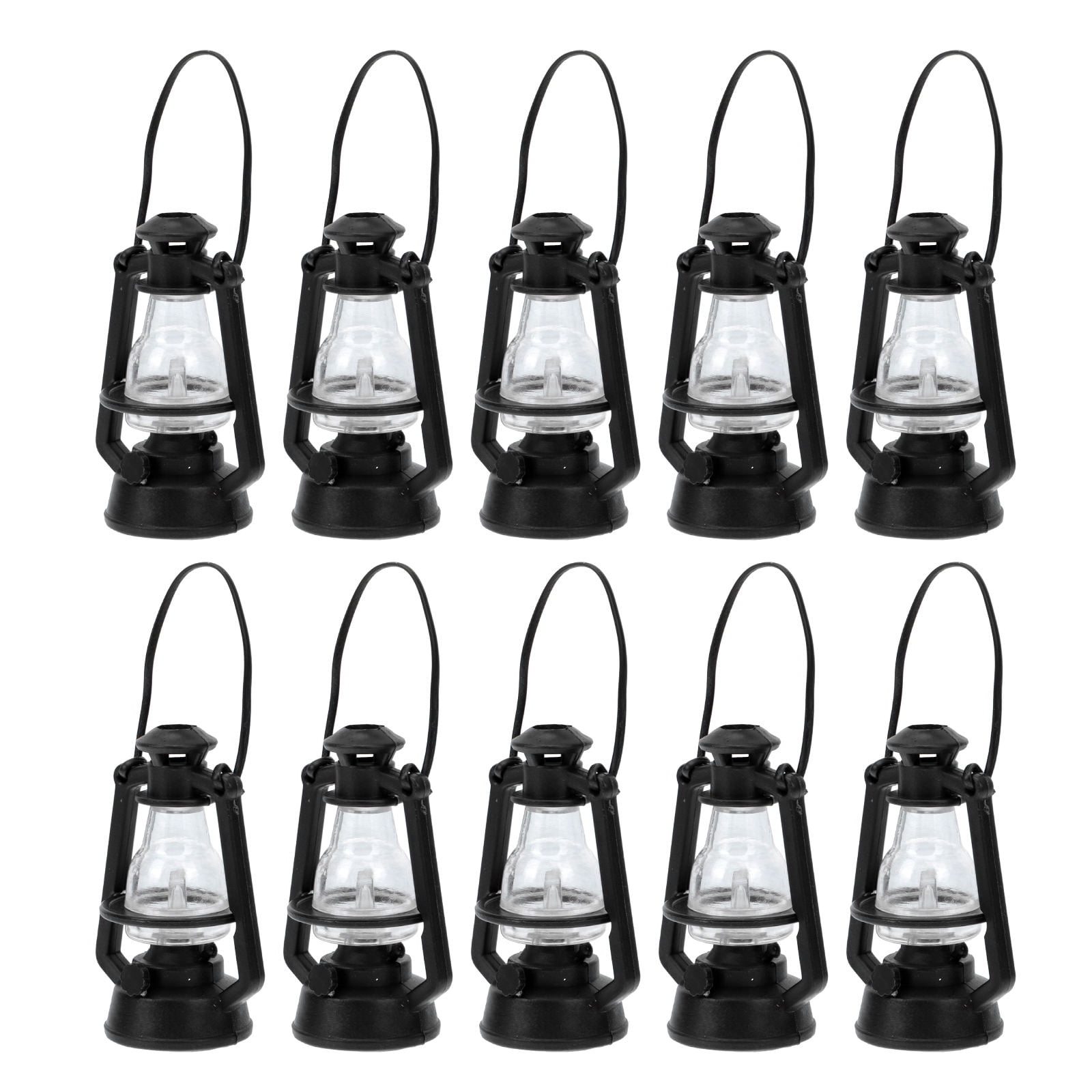 MIPCASE 10Pack Miniature Prop Black Resin for Doll House and Retro ...
