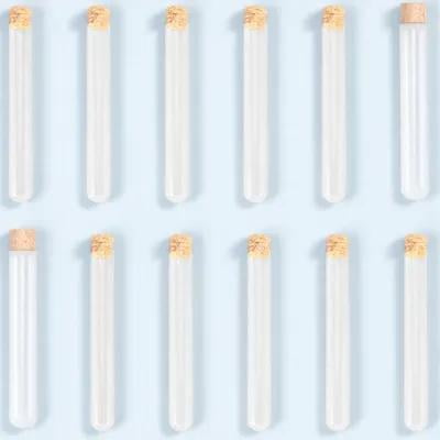 MIPCASE 10Pcs Laboratory Test Tubes Glass with Corks for Chemical ...