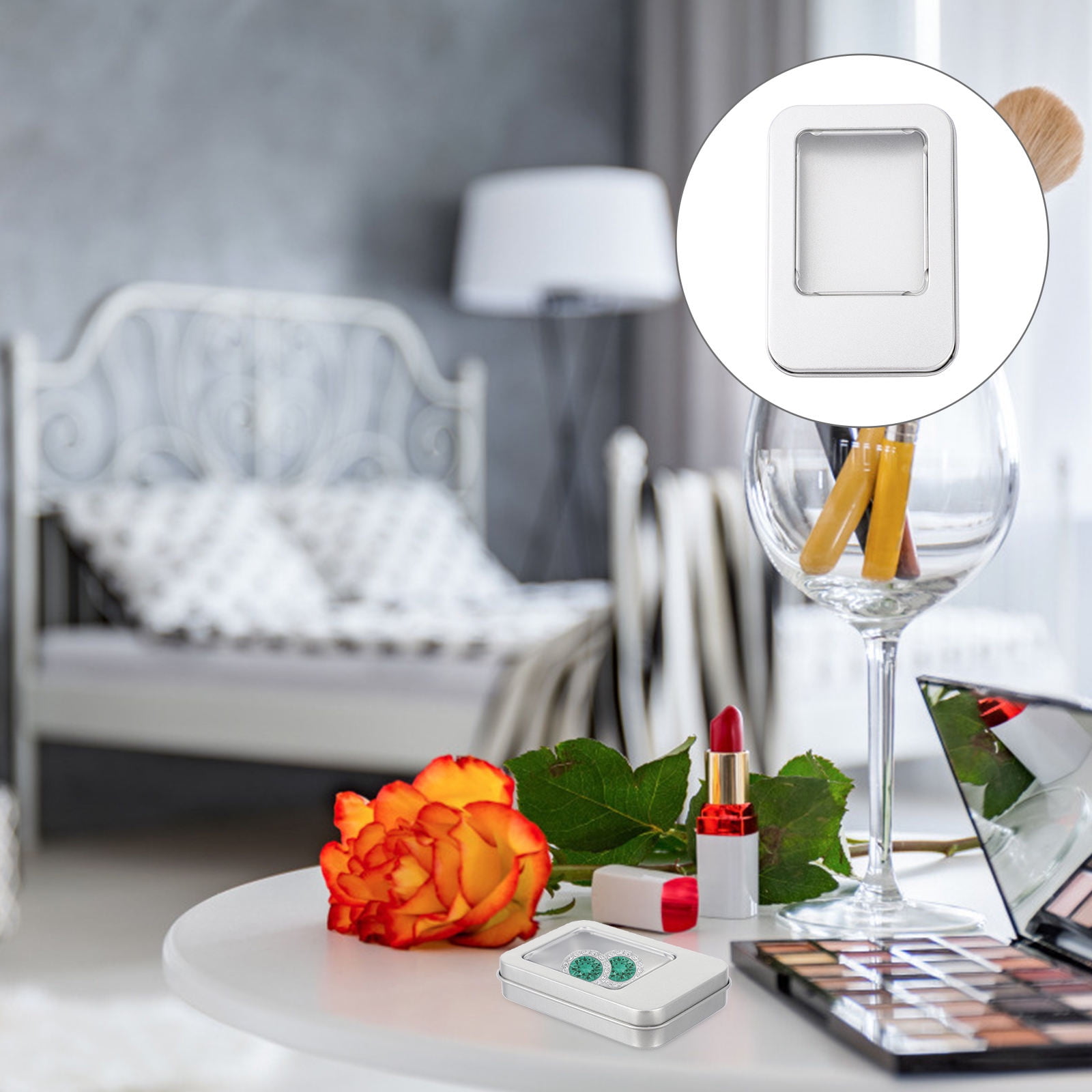 MIPCASE 10Pcs Simple Design Tinplate Usb Flash Drive Organizer Box for ...