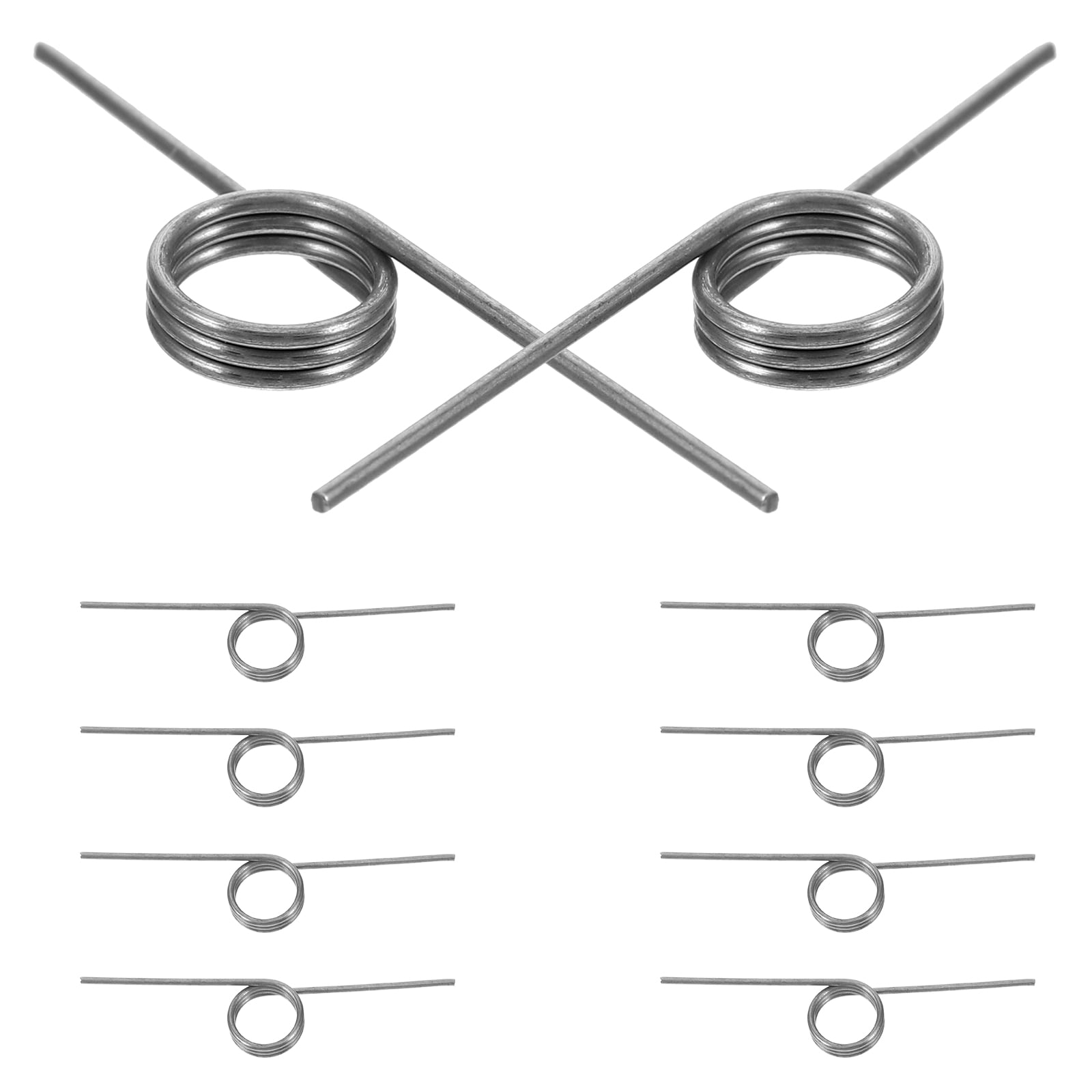 MIPCASE 10Pcs Silver Metal Torsional Springs for Garbage Can Lid ...