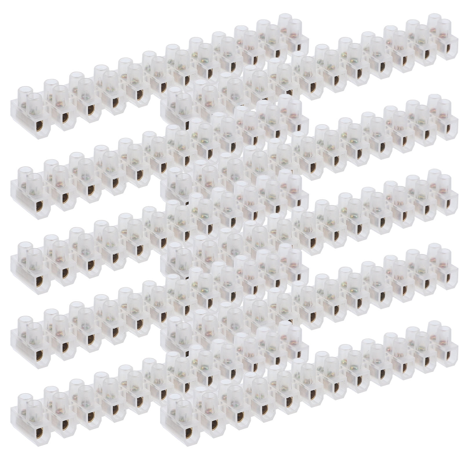 MIPCASE 10Pcs Screw Terminal Connector Block with Fire Resistant Pa ...