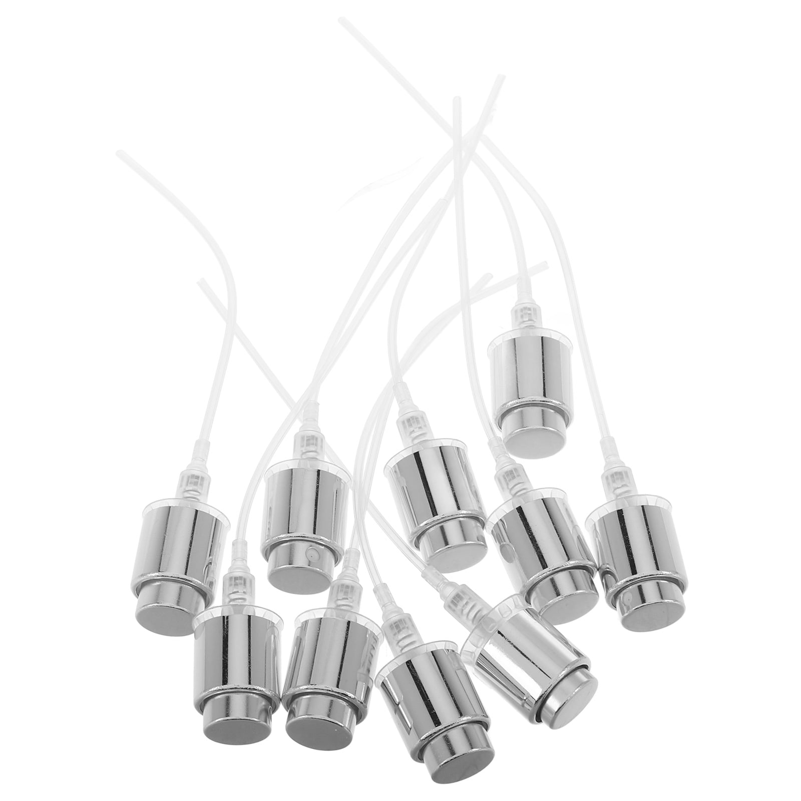 MIPCASE Spray Bottle Nozzles Perfume Bottle Spray Cap Silver Plastic 10 ...