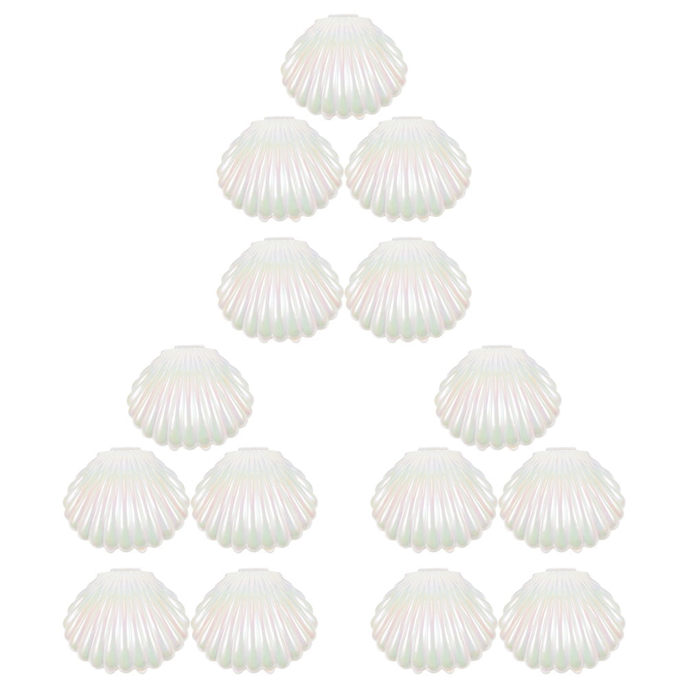 MIPCASE 15Pcs Seashell Display Box With Compartments For Small Snacks ...