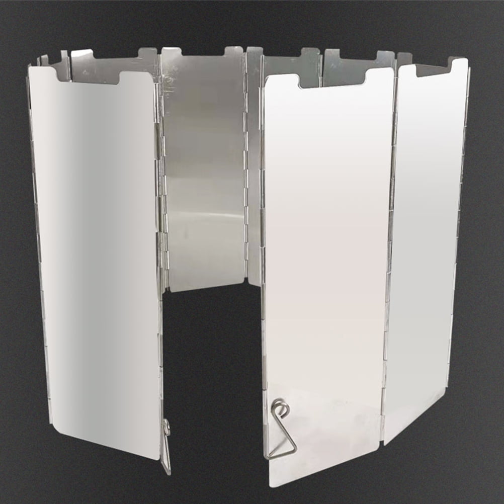 MIPCASE 16 Sheets of Adjustable Position BBQ Windshield for Camp Stove ...